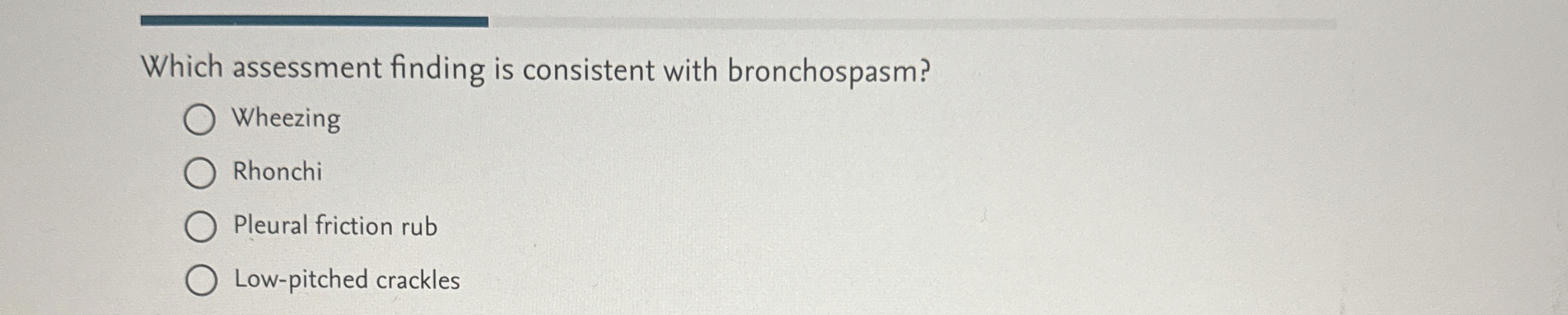High Quality SOLUTION Which assessment finding is consistent with | Chegg.com