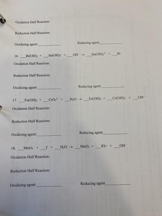 Solved H + HNO3 - Mn + H:0+ NO- 3. MnO, + Oxidation Hall | Chegg.com