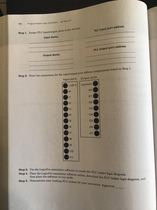 LAB ACTIVITY 7-10 LOGIXPRO LAB Programming Boolean | Chegg.com