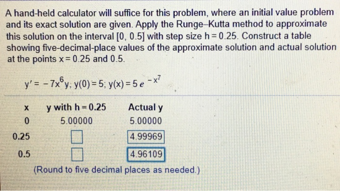 Solved A hand-held calculator will suffice for this problem, | Chegg.com