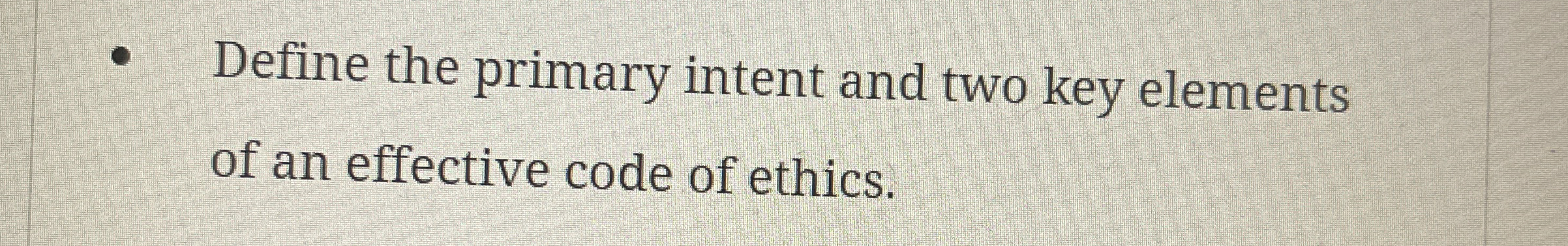 Solved Define the primary intent and two key elementsof an | Chegg.com