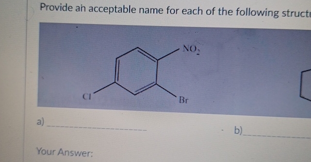 Solved Provide an acceptable name for each of the following | Chegg.com