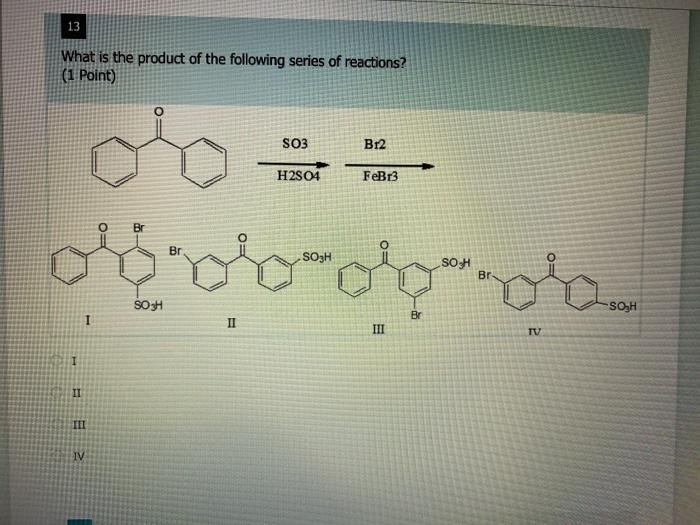 Solved 13 What is the product of the following series of | Chegg.com