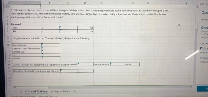Solved HT #4 List the excel formula incomplete answes will | Chegg.com