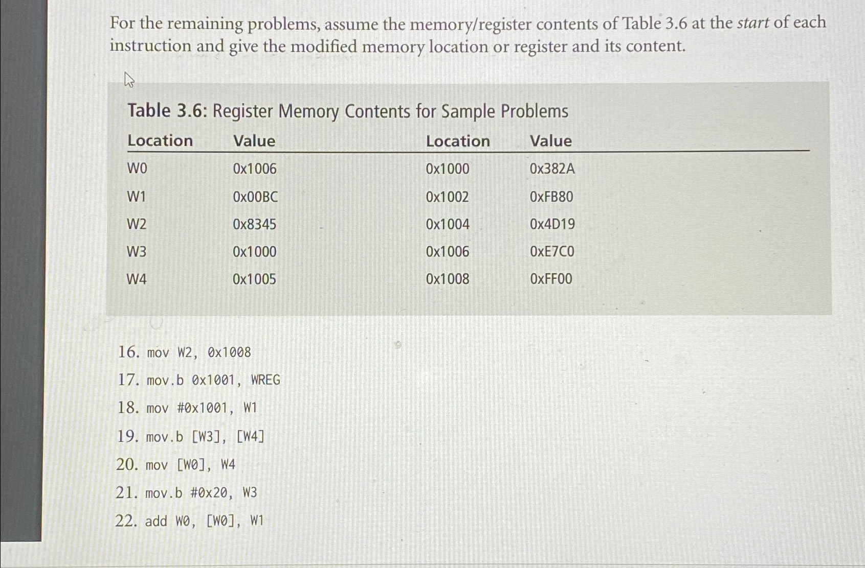 Solved For the remaining problems, assume the | Chegg.com