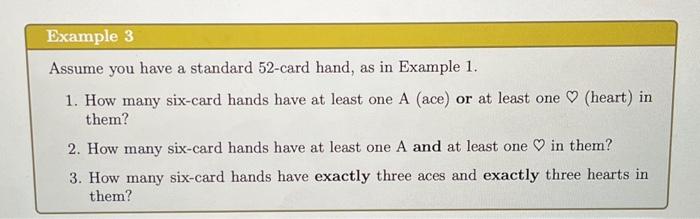 Solved solve example 3 part 1, 2, 3and explain steps and how | Chegg.com