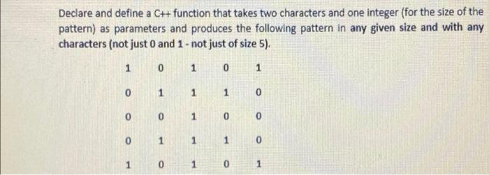 Solved Declare and define a C++ function that takes two | Chegg.com