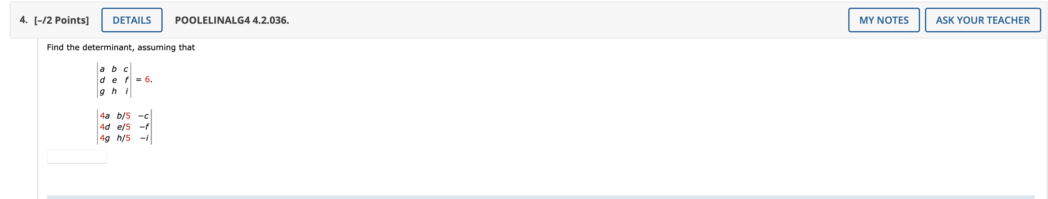 Solved [-/2 ﻿Points]POOLELINALG4 4.2.036.Find the | Chegg.com