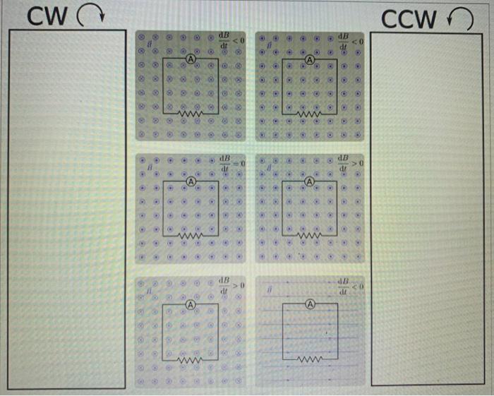Solved each image shows a rectangular conducting loop, | Chegg.com