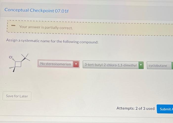 Solved Conceptual Checkpoint 07.01f Your answer is partially | Chegg.com
