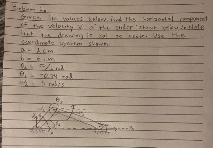 Solved Problem to Giren the values below, find the | Chegg.com