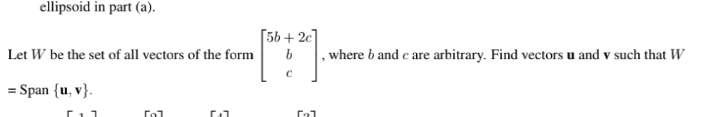 Solved Let W ﻿be the set of all vectors of the form | Chegg.com