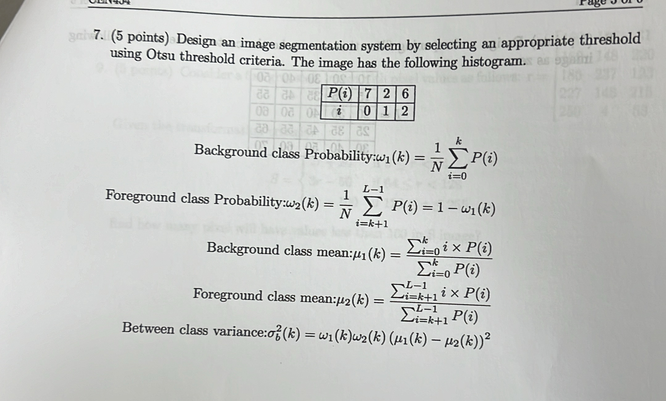 Solved (5 ﻿points) ﻿Design an image segmentation system by | Chegg.com