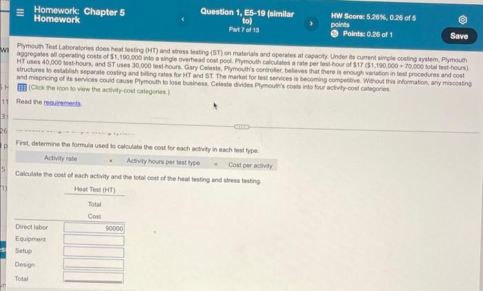 Solved Homework: Chapter 5 Homework Question 1, E5-19 | Chegg.com