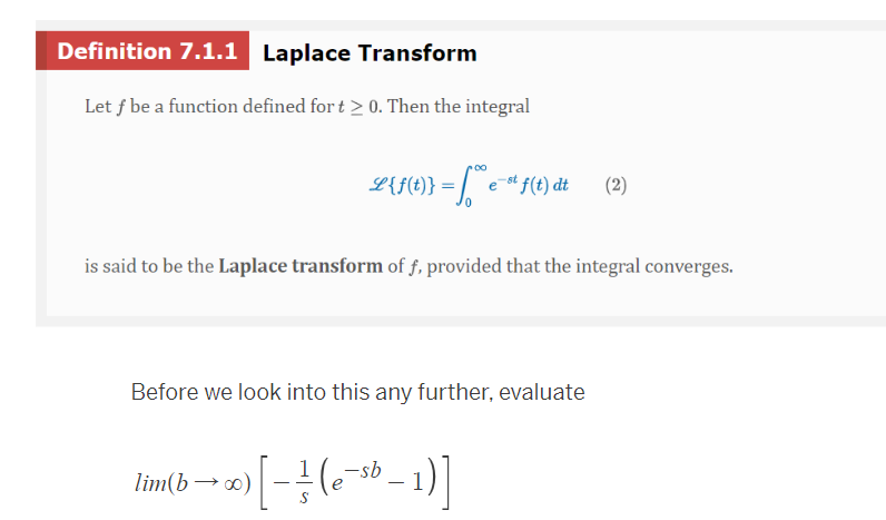 Solved Laplace TransformLet f ﻿be a function defined for | Chegg.com