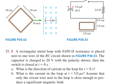 Solved II A rectangular metal loop with 0.050Ω ﻿resistance | Chegg.com
