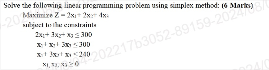 Solved Solve the following linear programming problem using | Chegg.com