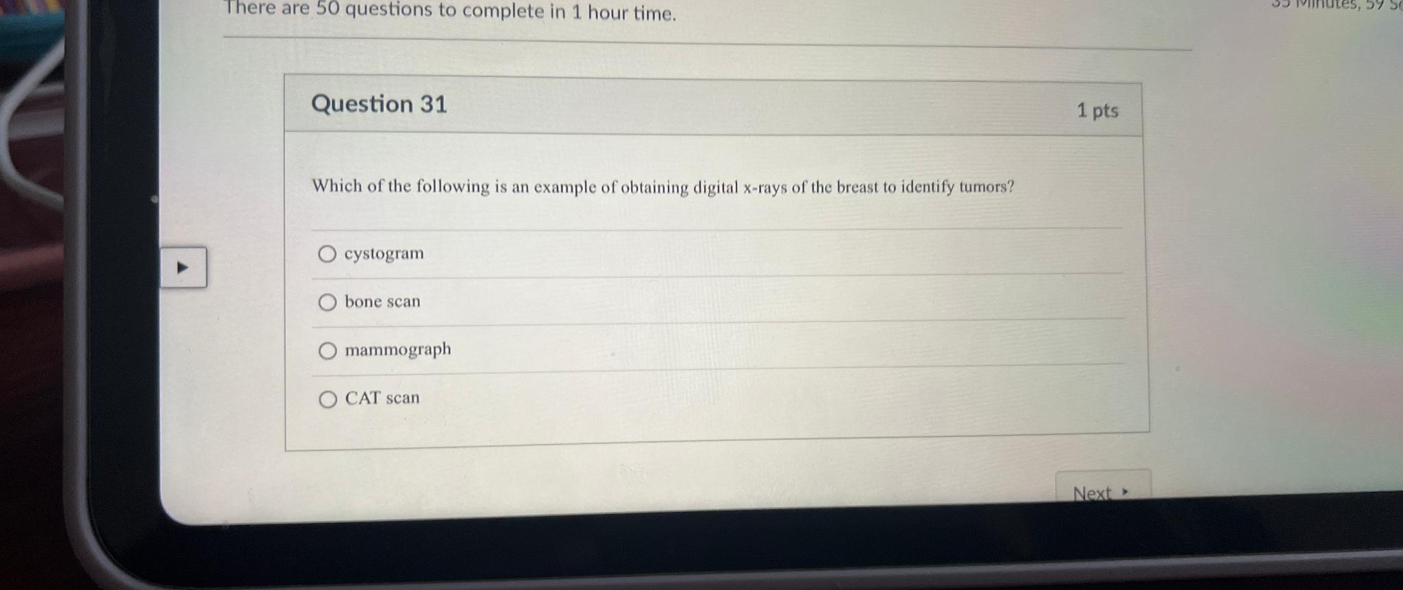 Solved There are 50 ﻿questions to complete in 1 ﻿hour | Chegg.com