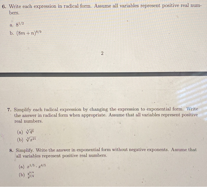 Solved 1. Evaluate each radical expression if it is a real | Chegg.com