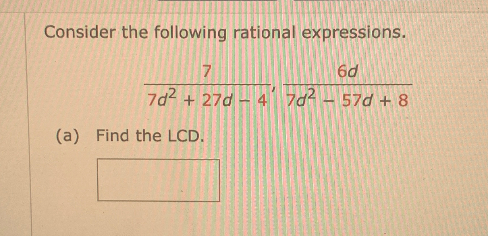 Solved Consider the following rational | Chegg.com Solved Consider the following rational | Chegg.com