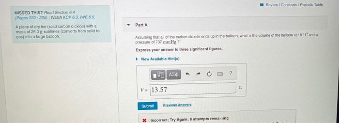 Solved Review Constants Periodic Table MISSED THIS? Read | Chegg.com
