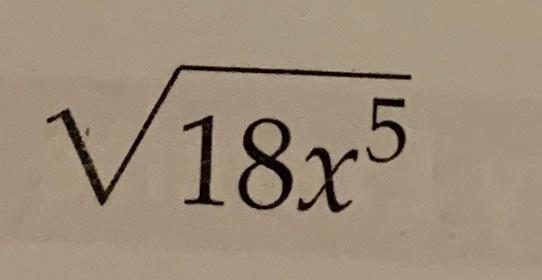 Solved V18x5 √72 √2 | Chegg.com