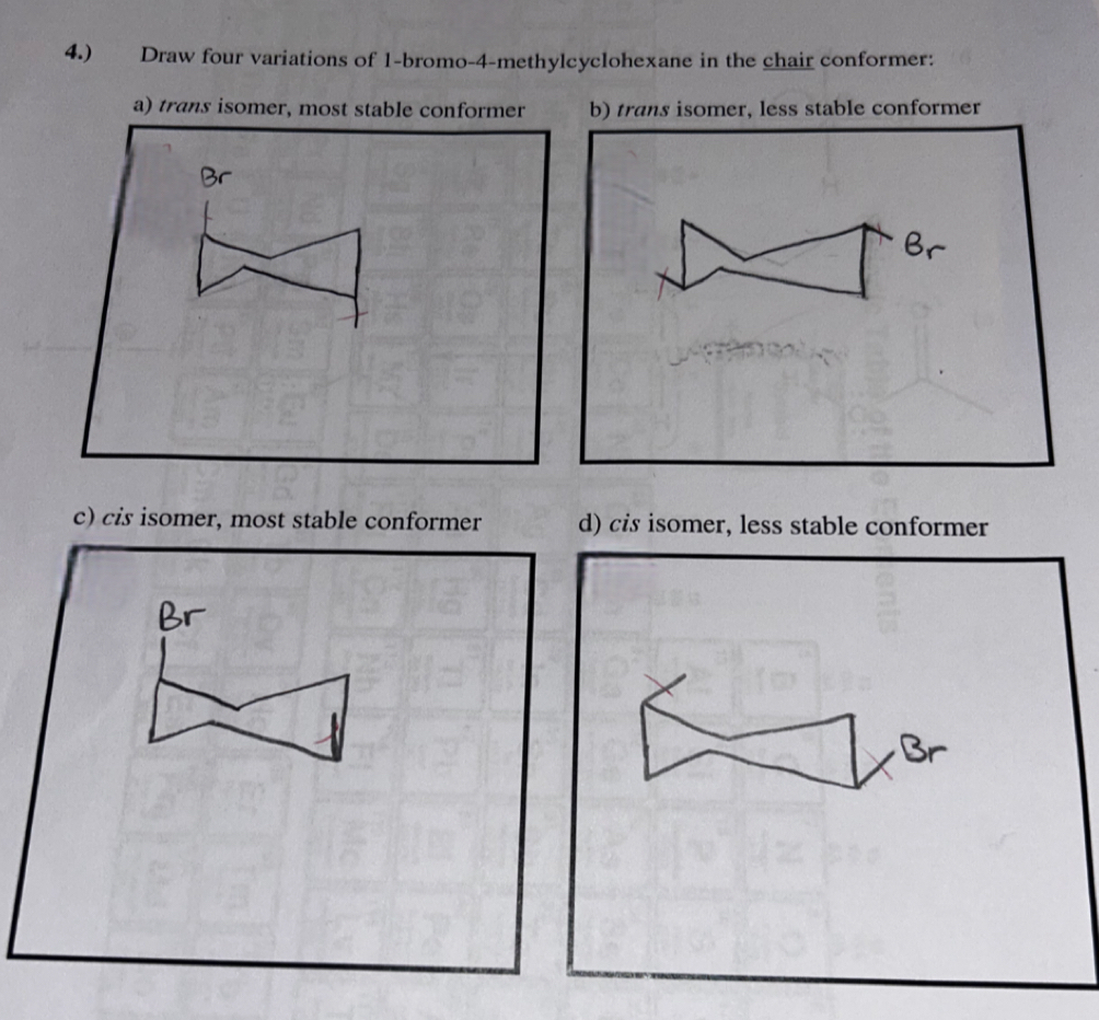 Solved 4.) ﻿Draw four variations of | Chegg.com