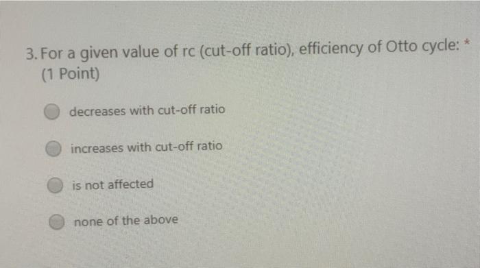 Solved 3. For a given value of rc (cut-off ratio), | Chegg.com