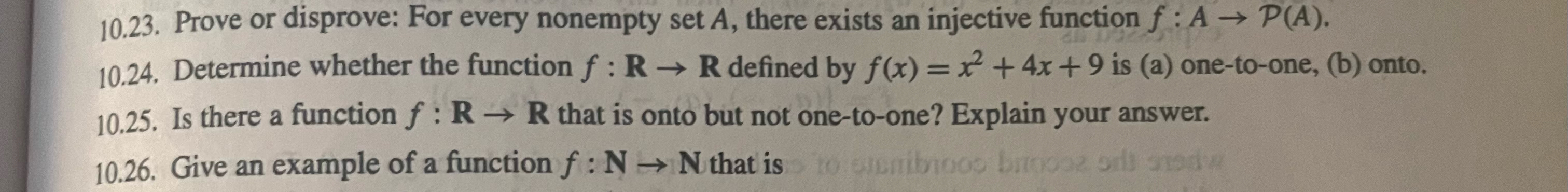 Solved 10.23. ﻿Prove or disprove: For every nonempty set A, | Chegg.com