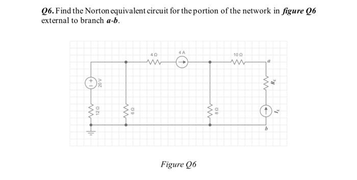 Solved Q6. Find the Norton equivalent circuit for the | Chegg.com