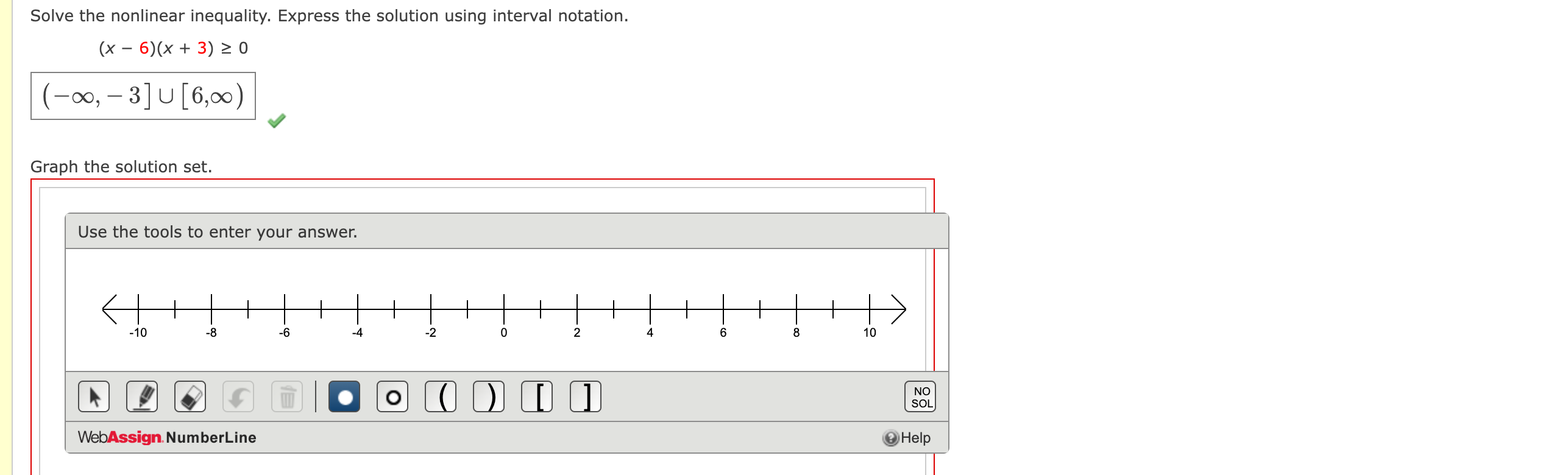 Solved Solve the nonlinear inequality. Express the solution | Chegg.com