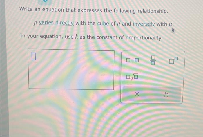 Solved Write an equation that expresses the following | Chegg.com