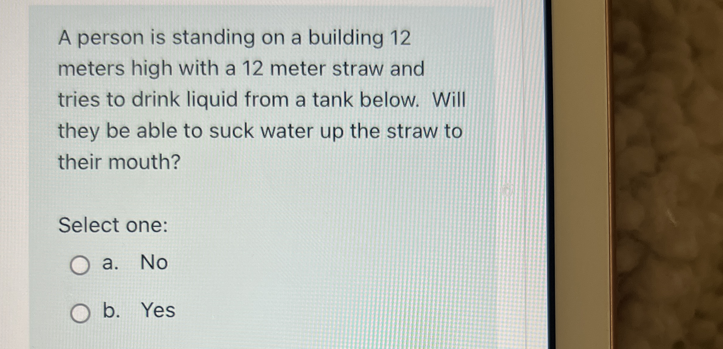 Solved A person is standing on a building 12 ﻿meters high | Chegg.com