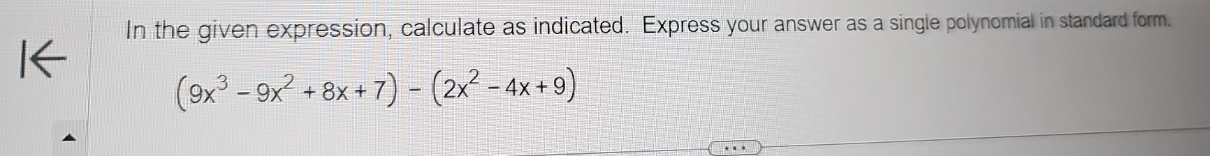Solved In the given expression, calculate as indicated. | Chegg.com