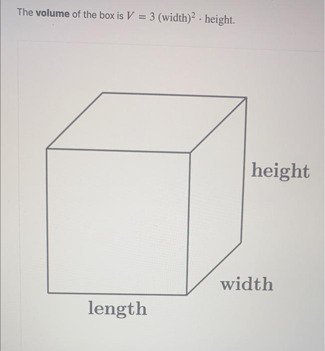 Solved Q1 (12 points) A rectangular box has the length equal | Chegg.com