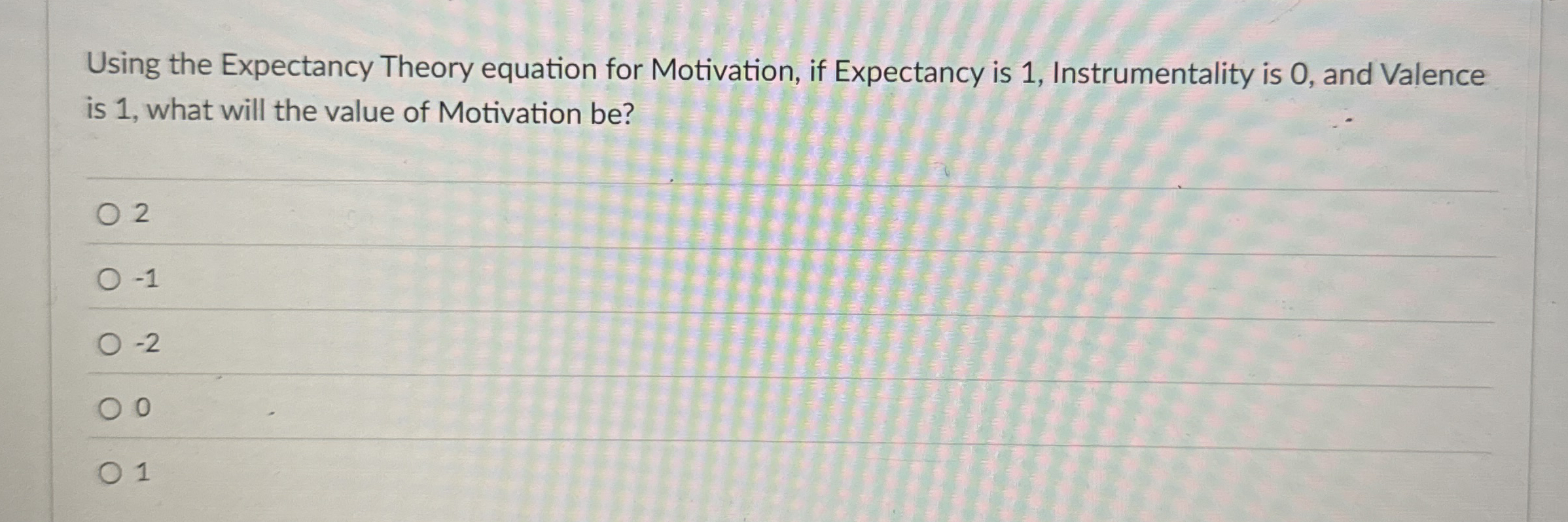 Solved Using the Expectancy Theory equation for Motivation, | Chegg.com