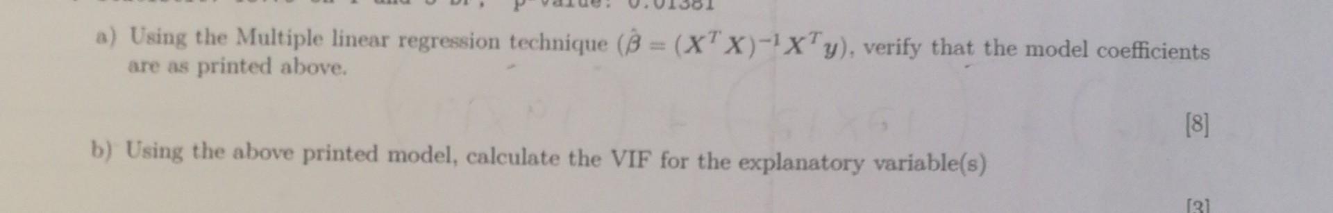 A Using The Multiple Linear Regression Technique 5407