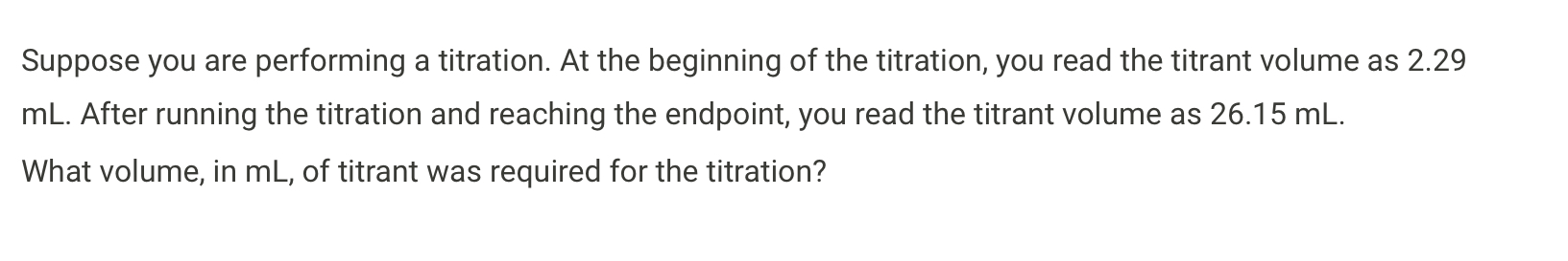 Solved Suppose you are performing a titration. At the | Chegg.com