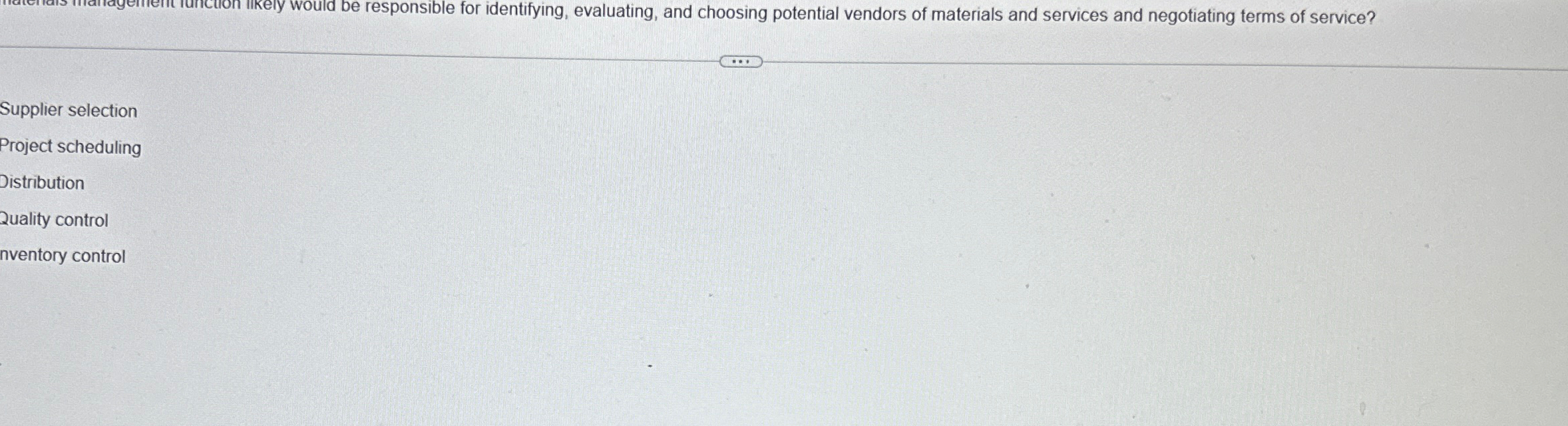 Solved Supplier selectionProject | Chegg.com