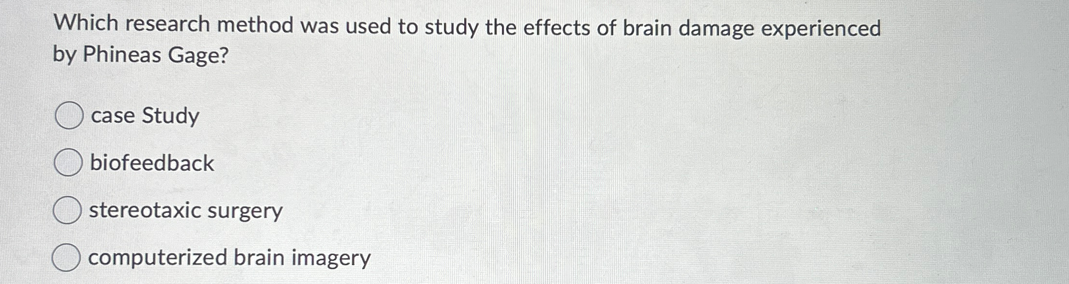 Solved Which research method was used to study the effects | Chegg.com