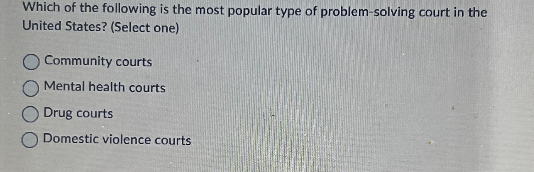 Solved Which of the following is the most popular type of | Chegg.com