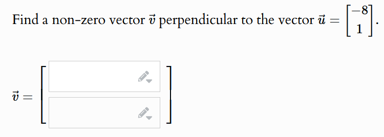 Solved Find a non-zero vector vec(v) ﻿perpendicular to the | Chegg.com
