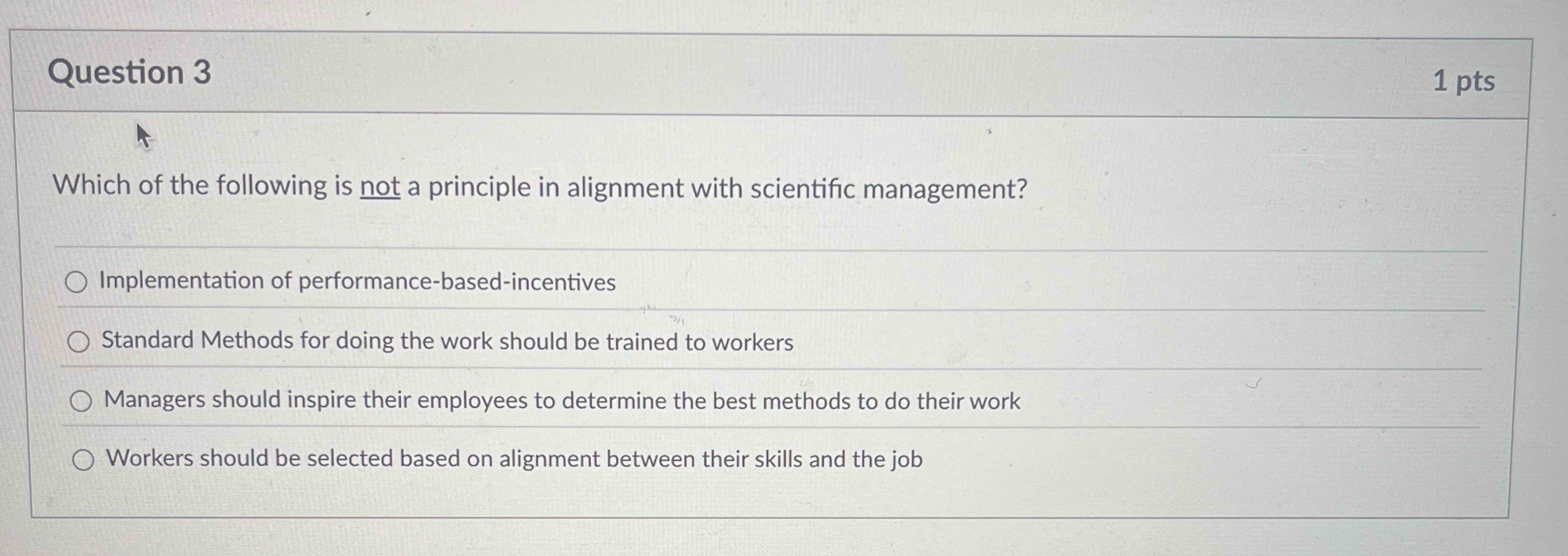 Solved Question 3Which of the following is not a principle | Chegg.com