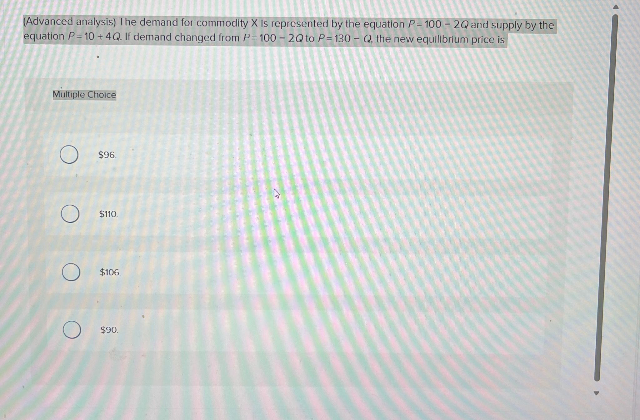 Solved (Advanced analysis) ﻿The demand for commodity x ﻿is | Chegg.com