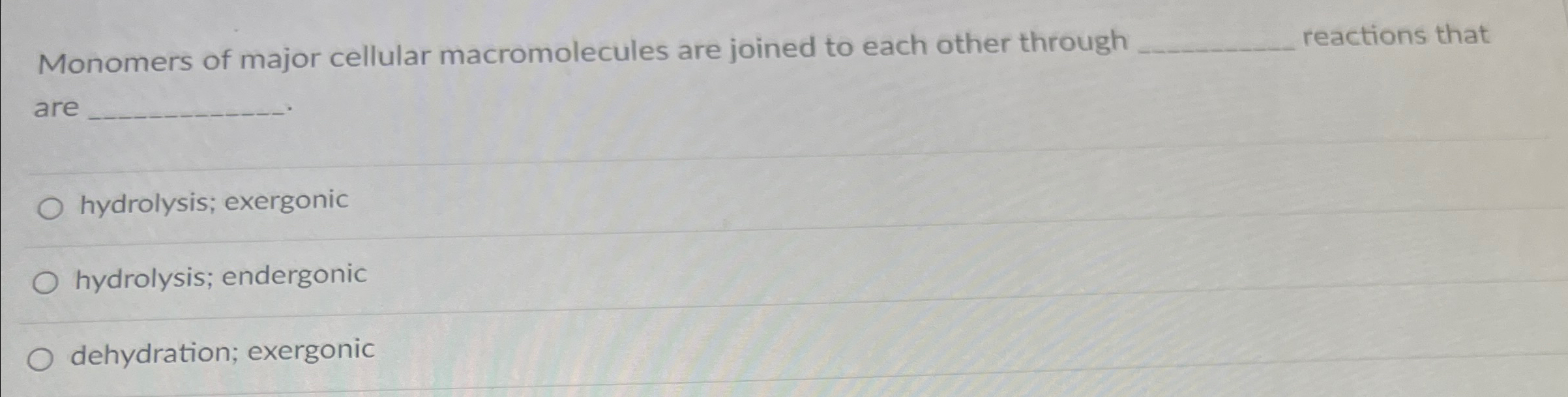 Solved Monomers of major cellular macromolecules are joined | Chegg.com