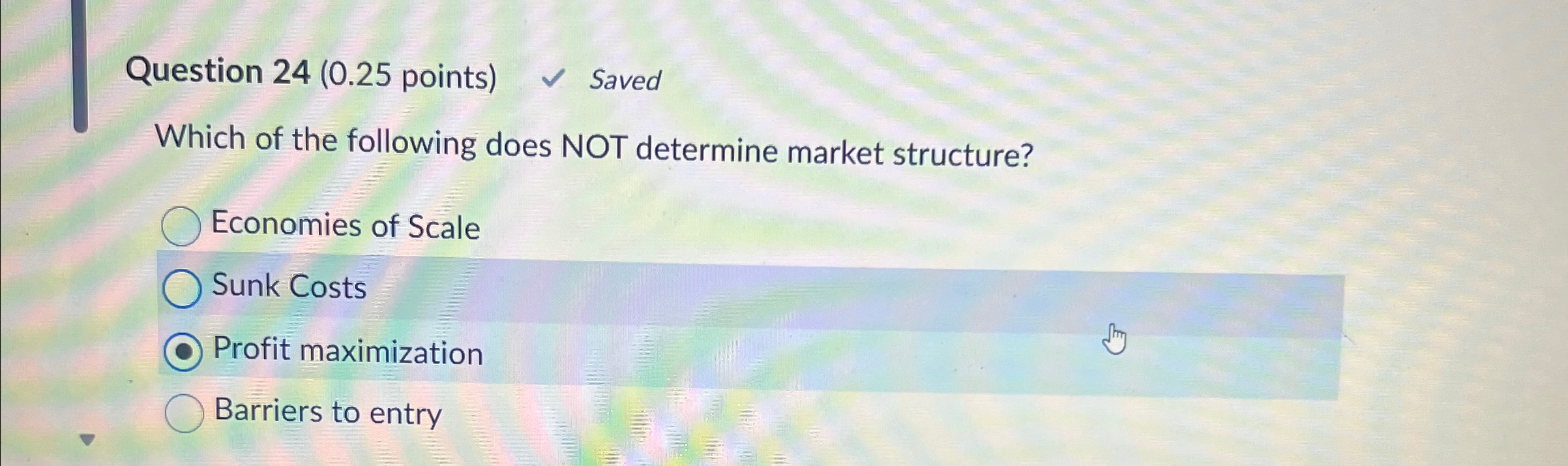 Solved Question 24 ( 0.25 points) SavedWhich of the | Chegg.com Solved Question 24 ( 0.25 points) SavedWhich of the | Chegg.com