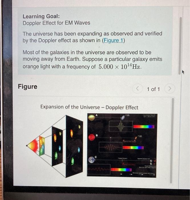 Solved Doppler Effect - Universe Expansion 3 of 11 A Review | Chegg.com