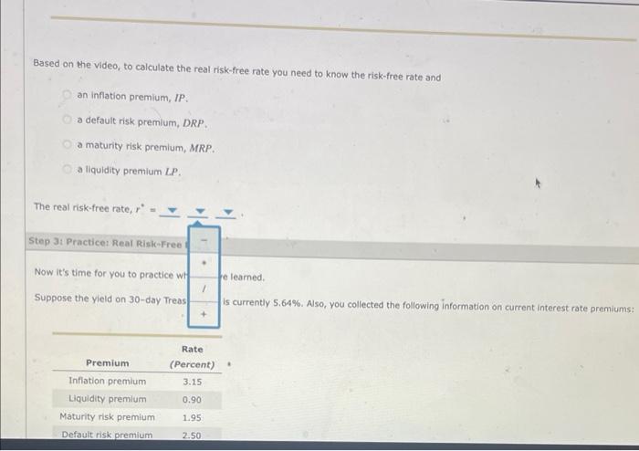 Solved Real Risk-Free Rate is a fundamental concept in | Chegg.com