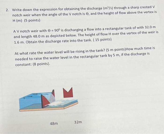 Solved 2. Write down the expression for obtaining the | Chegg.com
