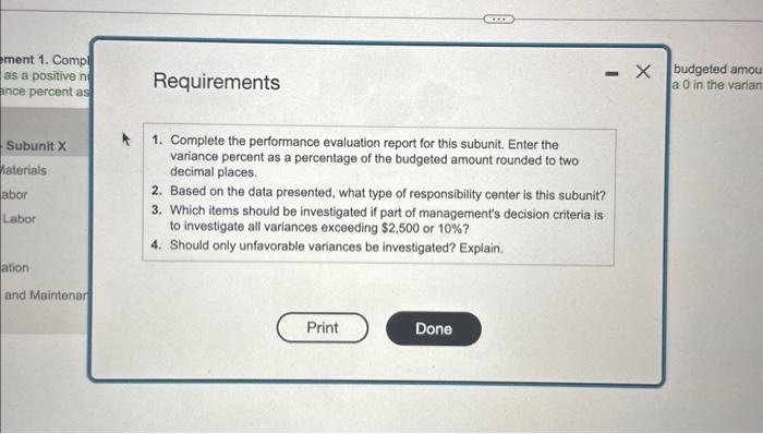 Solved Read the requirements: Data table Requirement account | Chegg.com